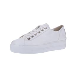 Sneaker Paul Green "Paul Green Sneaker Glattleder", Damen, Gr. 39, wei&szlig;, Glattleder, Schuhe Sneaker