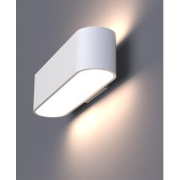 Mawa Oval Office 4 Wandleuchte Grau metallic 2700K DALI