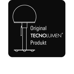 Tecnolumen Standleuchte STLWS1 + S07/1 kaschiertes Leinen, Metall, Schirm: Natur
