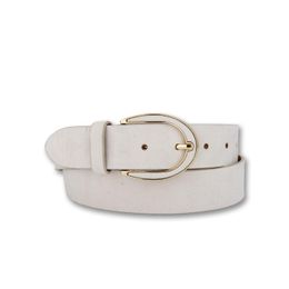 Bernd G&ouml;tz Lederg&uuml;rtel BERND G&Ouml;TZ, Damen, Gr. 100, beige (creme), Rindsleder, unifarben, G&uuml;rtel Lederg&uuml;rtel, mit Dornschlie&szlig;e