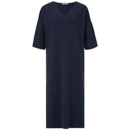 LANIUS Damen-Strickkleid V-Ausschnitt