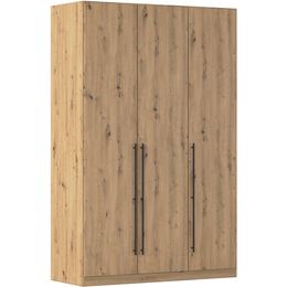 Kleiderschrank Rauch, B:136cm H:197cm T:54cm, braun, Holzwerkstoff, Kinderzimmer, Schr&auml;nke, "Dreht&uuml;renschrank Schrank Garderobe W&auml;scheschrank
