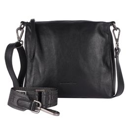 Harbour 2nd Damen Umh&auml;ngetasche "Zarifa", grau, Rindsleder, Taschen, Schultertasche, Mini Bag, Handtasche Damen