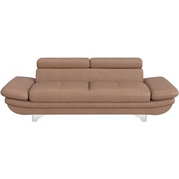3-Sitzer COTTA, B:233cm H:75cm T:104cm, braun, Softlux-Kunstleder;Luxus-Kunstleder, Sofas, "Enterprise", Big-Sofa, mit Armteilverstellung &
