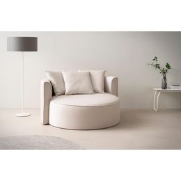 XXL-Sessel, B:153cm H:98cm T:145cm, beige, LeGer Home by Lena Gercke, Sessel, "Isalie, Lesesessel, Loveseat, inklusive Zierkissen", extra große