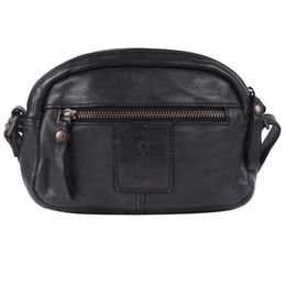 Harbour 2nd Damen Umh&auml;ngetasche "Nyla", grau, Rindsleder, Taschen, Mini Bag, Schultertasche, Handtasche Damen