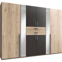 Dreht&uuml;renschrank wimex, B:270cm H:208cm T:58cm, braun, Spanplatte, Schr&auml;nke, "Odessa"