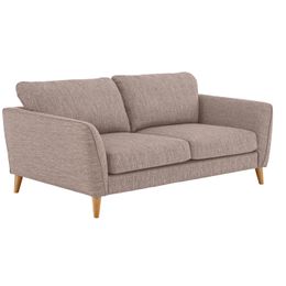 3-Sitzer Home Affaire, B:206cm H:88cm T:90cm, beige, Webstoff (100% Polyester);Struktur fein (58% Polyester, 22% Polypropylen);Filzoptik (100%