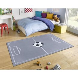 Teppich Hanse Home, B:80cm H:8mm L:150cm, grau, Polypropylen (PP), Wohnzimmer, Teppiche, "Estadio", Kinderteppich, Spielteppich, Spielunterlage,