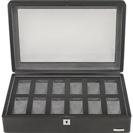 Windrose Damen Uhrenbox "Tempora, 804022.08", schwarz, Aufbewahrungsboxen, Aufbewahrung, Uhrenkasten, &Oslash; max.40mm, Armbanduhr, Geschenkidee