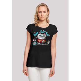 F4NT4STIC Damen T-Shirt "Big Bang Theory Bazinga Kitty", schwarz, Gr. XXXL, Obermaterial: 100% Baumwolle, Shirts, Damen,Premium