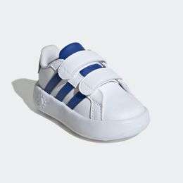Kinder Klettschuh "GRAND COURT 2.0 KIDS", adidas Sportswear, Gr. 27cloud wei&szlig;, royal blau, core schwarz, Synthetik, Schuhe, Design auf den Spuren des