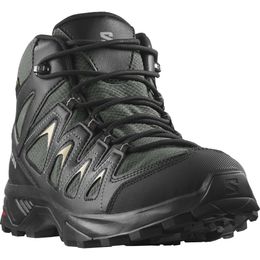 Salomon Herren Wanderschuh "X BRAZE MID GORE-TEX", Gr. 48, schwarz, Synthetik, Schuhe, wasserdicht