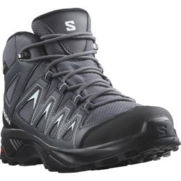 Salomon Damen Wanderschuh "X BRAZE MID GORE-TEX W", Gr. 41, grau, Synthetik, Textil, Schuhe, wasserdicht
