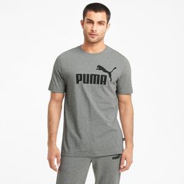Puma Herren T-Shirt "ESS LOGO TEE", grau, Gr. M, bedruckt, Jersey, Obermaterial: 100% Baumwolle, Shirts