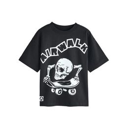 next T-Shirt 'Airwalk' Jungen Gr&ouml;&szlig;e 104 schwarz / wei&szlig;