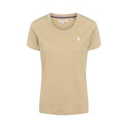 U.S. Polo Assn. T-Shirt 'Amy' Damen Gr&ouml;&szlig;e L creme
