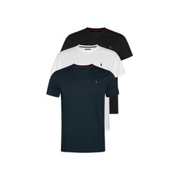 MCS T-Shirt 'Ohio' Herren Gr&ouml;&szlig;e M navy / schwarz / wei&szlig;