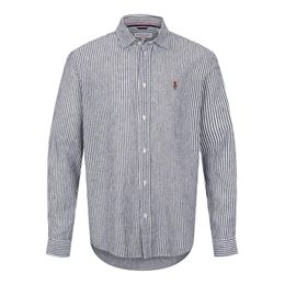 U.S. Polo Assn. Hemd 'Bolt' Herren Größe XXL dunkelblau / weiß