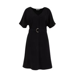 WE Fashion Kleid Damen Gr&ouml;&szlig;e 46 schwarz Winterkleid