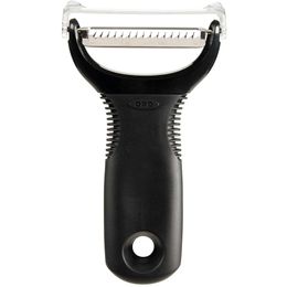 Julienneschneider OXO GOOD GRIPS, schwarz, B:10cm L:27cm, Edelstahl, Küchenschneider, mit Juliennestreifen, Edelstahl