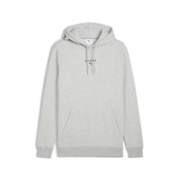 Sweatshirt Puma "Puma x HYROX Heavyweight Hoodie Herren", Herren, Gr. XXL, grau (light gray heather), Obermaterial: 34% Polyester, 66% Baumwolle; Rippe: 97% Baumwolle, 3% Elasthan, relaxed fit, Rundhals, Sweatshirts