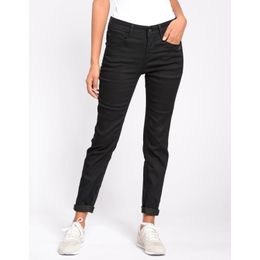 Relax-fit-Jeans Gang "Gang Jeans Relaxed Fit 94AMELIE", Damen, Gr. 24, Normalgr&ouml;&szlig;en, schwarz (schwarz denim), 59% Baumwolle, 36% Polyester, 5% Elasthan, Jeans