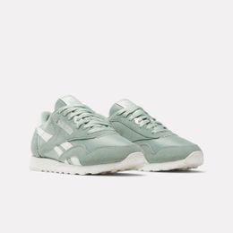 Reebok CLASSIC Damen Sneaker "CLASSIC NYLON", Gr. 40,5hybrid grün, hybrid grün, chalk, Leder, Synthetik, Textil, Schuhe