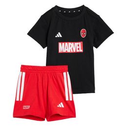 adidas Sportswear Trainingsanzug 'Marvel Spider' Jungen Größe 80 knallrot / schwarz / weiß