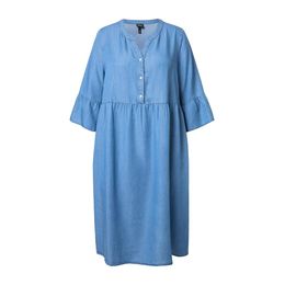 Ulla Popken Kleid Damen Gr&ouml;&szlig;e 42/44 blue denim Winterkleid