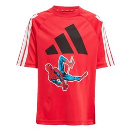 adidas Sportswear Funktionsshirt 'Marvel Spider-Man' Jungen Größe 128 hellblau / rot / schwarz / weiß