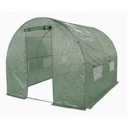 4iQ Gewächshaus Folientunnel 2x2m Grün 19 mm