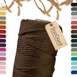 Makramee Garn · Braun 5mm x 100m · 3mm oder 5mm · viele Farben · Baumwollkordel · Baumwollgarn · DIY Bastelkordel · Kordelband