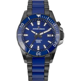Jacques Lemans 1-2222C Hybromatic Herrenuhr 42mm 20ATM
