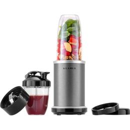 KLAMER Bullet Mixer 1000 Watt, Smoothie Maker, elektrischer Shake Mixer mit 2 Mixbehältern, 2 Klingen-Aufsätze und weiterem Zubehör