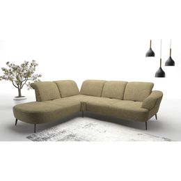 Sit & More SIT&MORE Ecksofa »Dance, L-Form, inkl. Sitztiefenverstellung« inkl. Click&Seat, optional mit Kopfteilverstellung olive