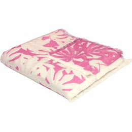 Adam Wohndecke »Jungle« GOTS zertifiziert - aus Bio-Baumwolle, Kuscheldecke pink Obermaterial: 100% Baumwolle B/L: 150 cm x 210 cm