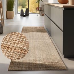 Hanse Home Teppich »Jaipur Juteteppich, als Läufer und in Rund« rechteckig 10 mm Höhe 100% Naturfaser, Wohnzimmer, Esszimmer, Schlafzimmer, GRS...