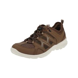 Ecco Sneaker »Sneaker Lederimitat/Mesh« Braun 41 41 Verschluss: Schnürung