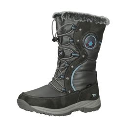 Mustang Shoes Snowboots &raquo;Stiefel Lederimitat/Textil&laquo; Dunkelgrau 34 34 Verschluss: Rei&szlig;verschluss