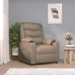 vidaXL Massagesessel Elektrisch Cappuccino-Braun Kunstleder