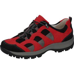 Waldläufer WALDLÄUFER Trekkingschuh »HOLLY« Outdoorschuh, Wanderschuh, Schnürschuh in Komfortweite H (= sehr weit) rot-schwarz 6 (39) 6 (39) Schnürschuh für...