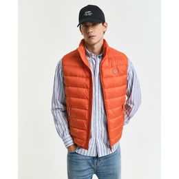 Gant Steppweste »LIGHT DOWN VEST« Stehkragen, leicht, 2-Wege Reißverschluss DEEP ORANGE S S Weste von Gant