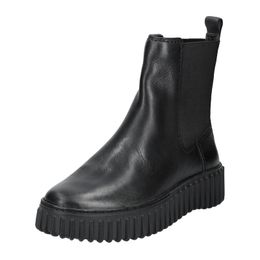 Clarks Stiefelette »Stiefelette Leder/Textil« Schwarz 40 40 Verschluss: Schlupfschuh
