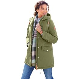 CR&Eacute;ATION L Damen Regenjacke mit Wattierung oliv Gr&ouml;&szlig;e 38