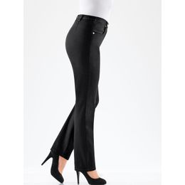 WITT Damen Jeans mit abgerundeten Taschen, schwarz, Gr&ouml;&szlig;e 42