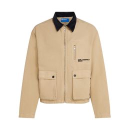 KARL LAGERFELD JEANS Jacke Herren Gr&ouml;&szlig;e L camel / schwarz