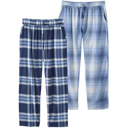 next Pyjamahose Herren Gr&ouml;&szlig;e L navy / hellblau / dunkelblau / wei&szlig;