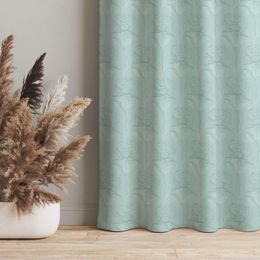 Bilderwelten Vorhang Pfingstrosen Muster - Pastell Mint - blickdichte Gardine Muster Blumen Floral Wohnzimmer Schlafzimmer Küche Bad Badezimmer Türkis