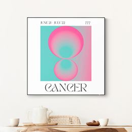 Wechselbild Krebs - Neon Poster